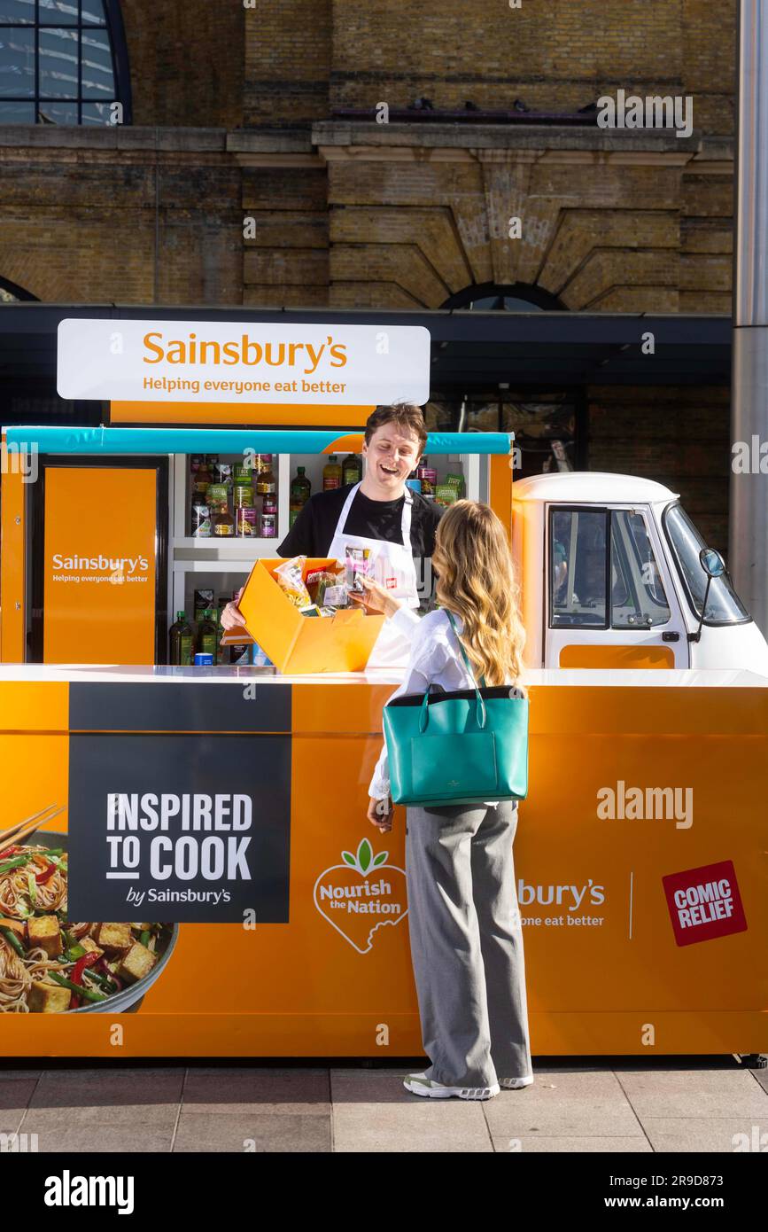 EDITORIAL USE ONLY Jack Ashton and Alice Donnelly at the Sainsbury's ...