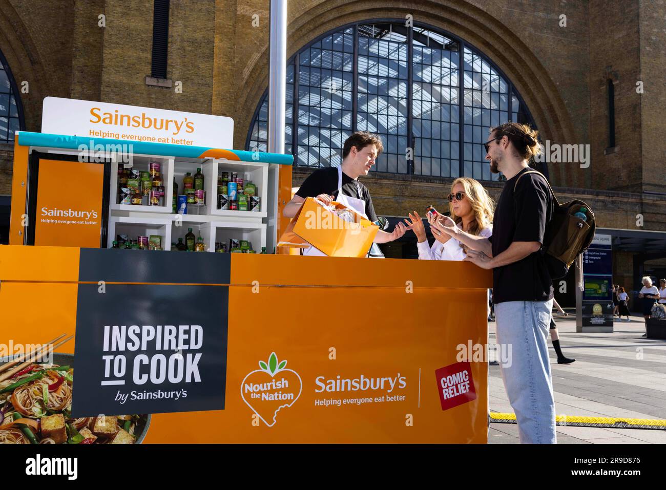 EDITORIAL USE ONLY (Left to right) Jack Ashton, Alice Donnelly and ...