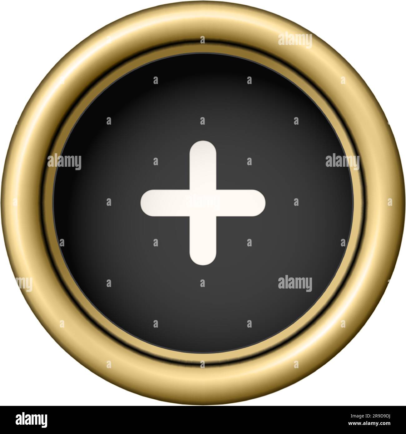 Vintage black typewriter round Cut Out Stock Images & Pictures - Alamy