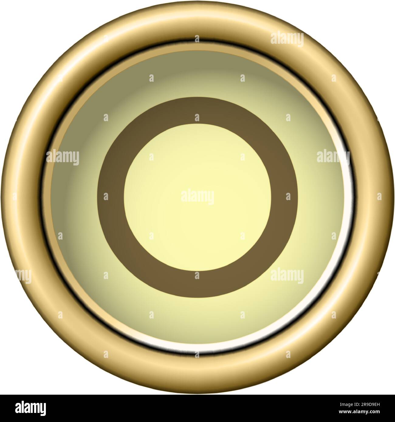 Letter O. Vintage golden typewriter button Stock Vector Image & Art - Alamy