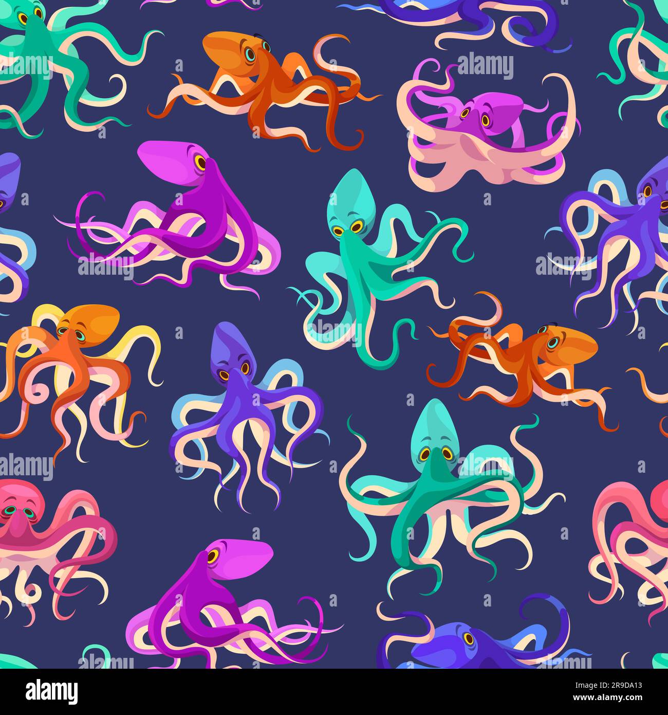 Cartoon octopus hi-res stock photography and images - Alamy