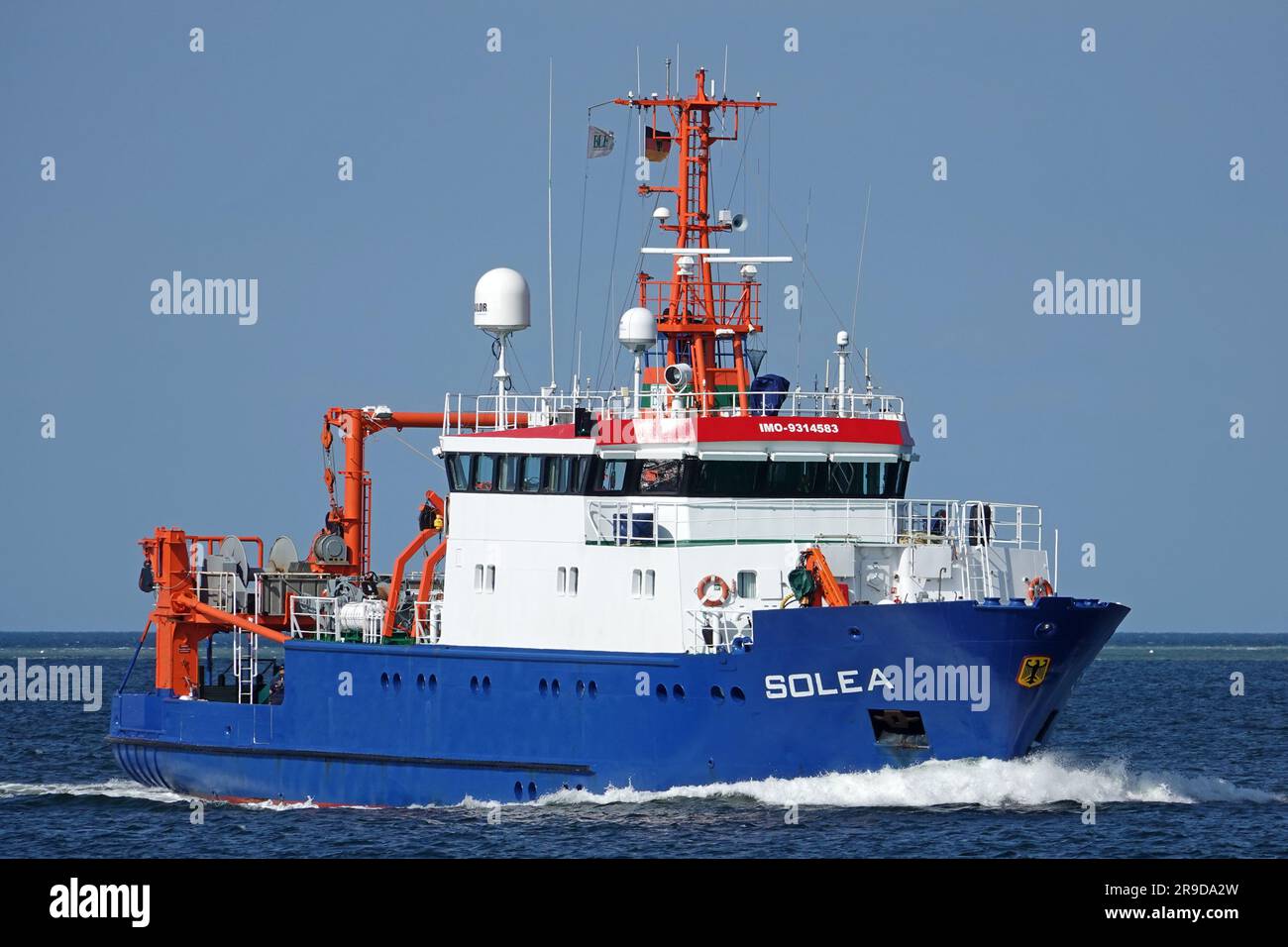 Fishing Support Vessel SOLEA at the Kiel Fjord Stock Photo - Alamy