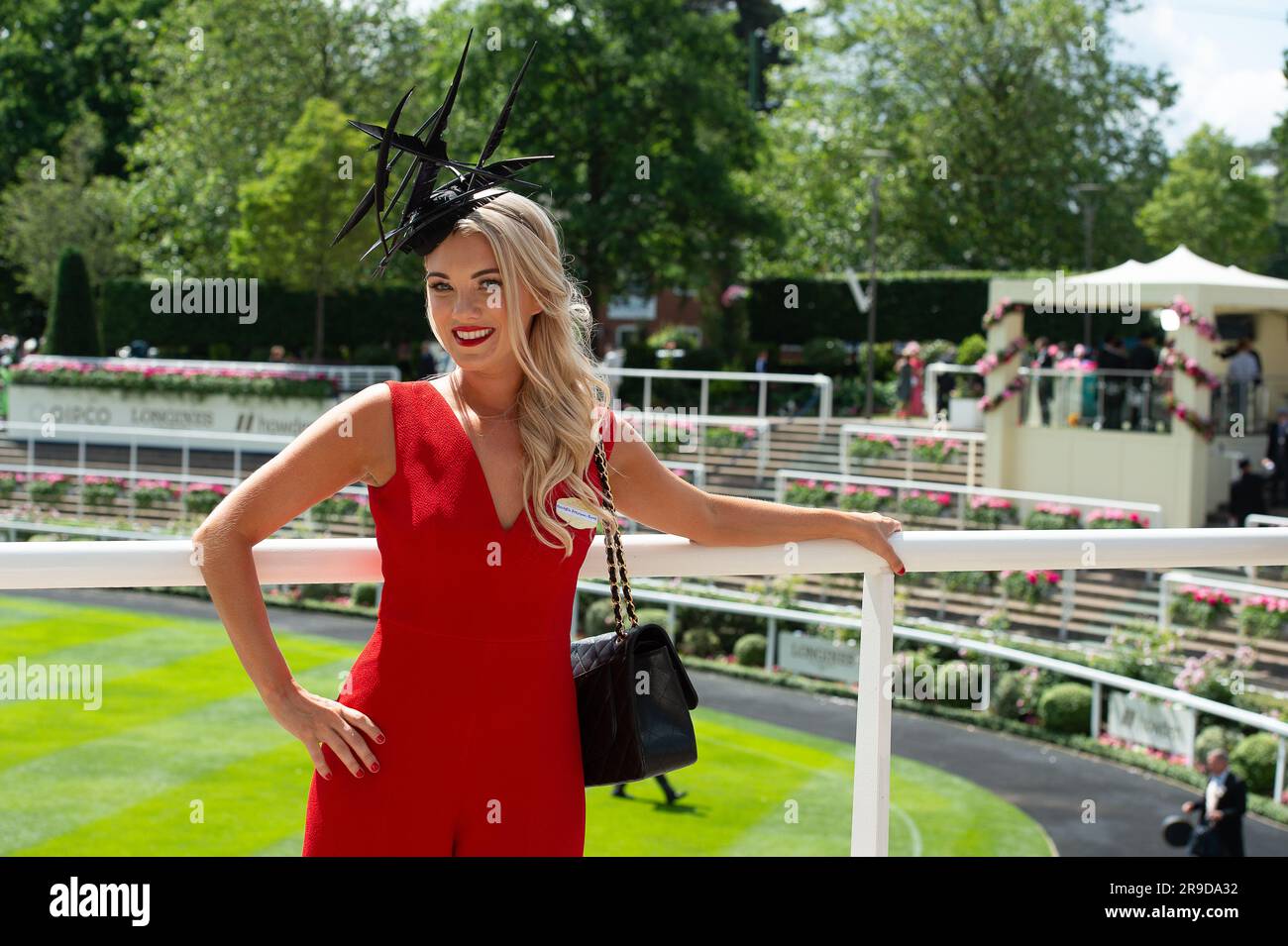Ascot, Berkshire, UK. 21st June, 2023. Katie Atkinson Bond wows in a ...
