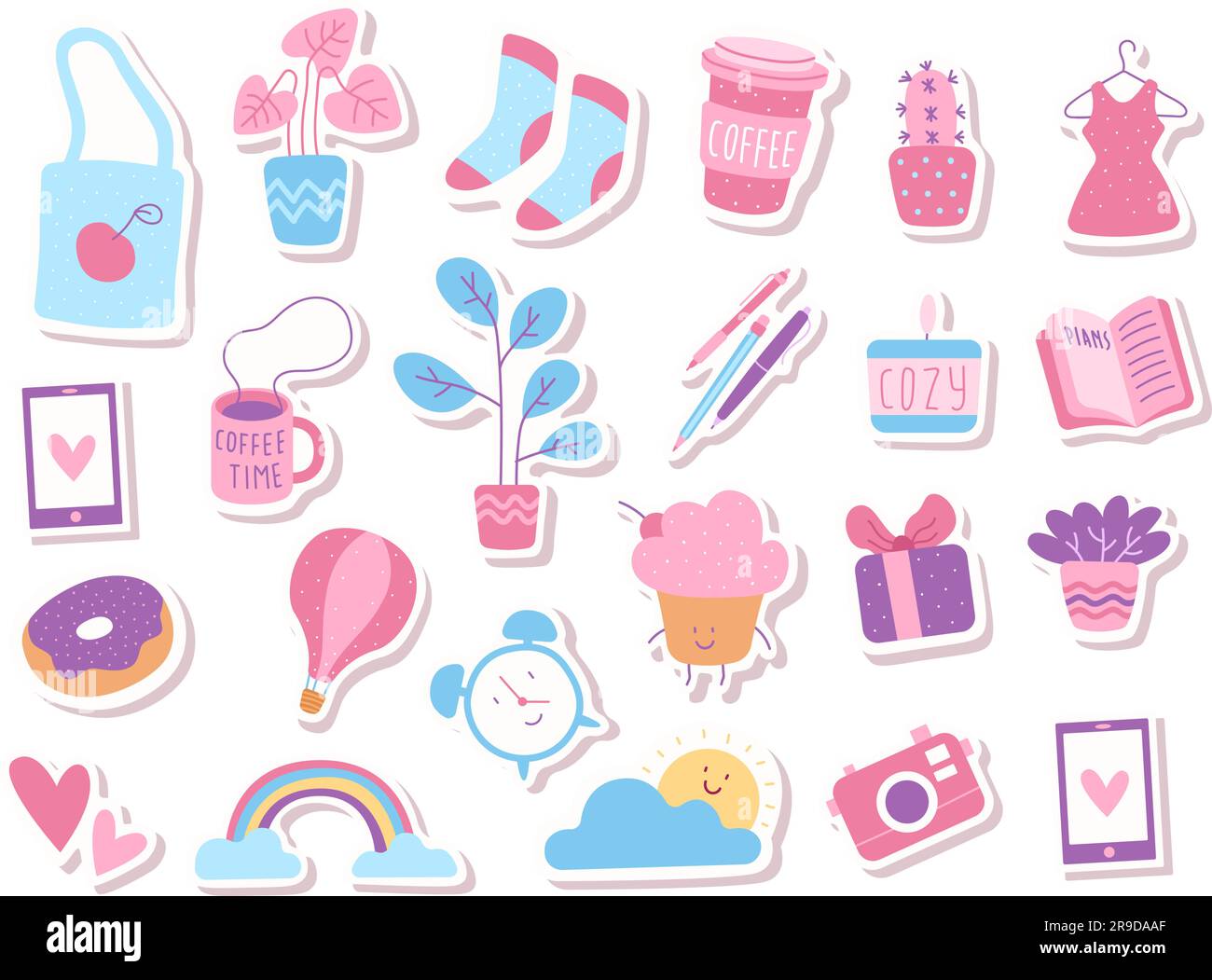 Rainbow planner hi-res stock photography and images - Alamy