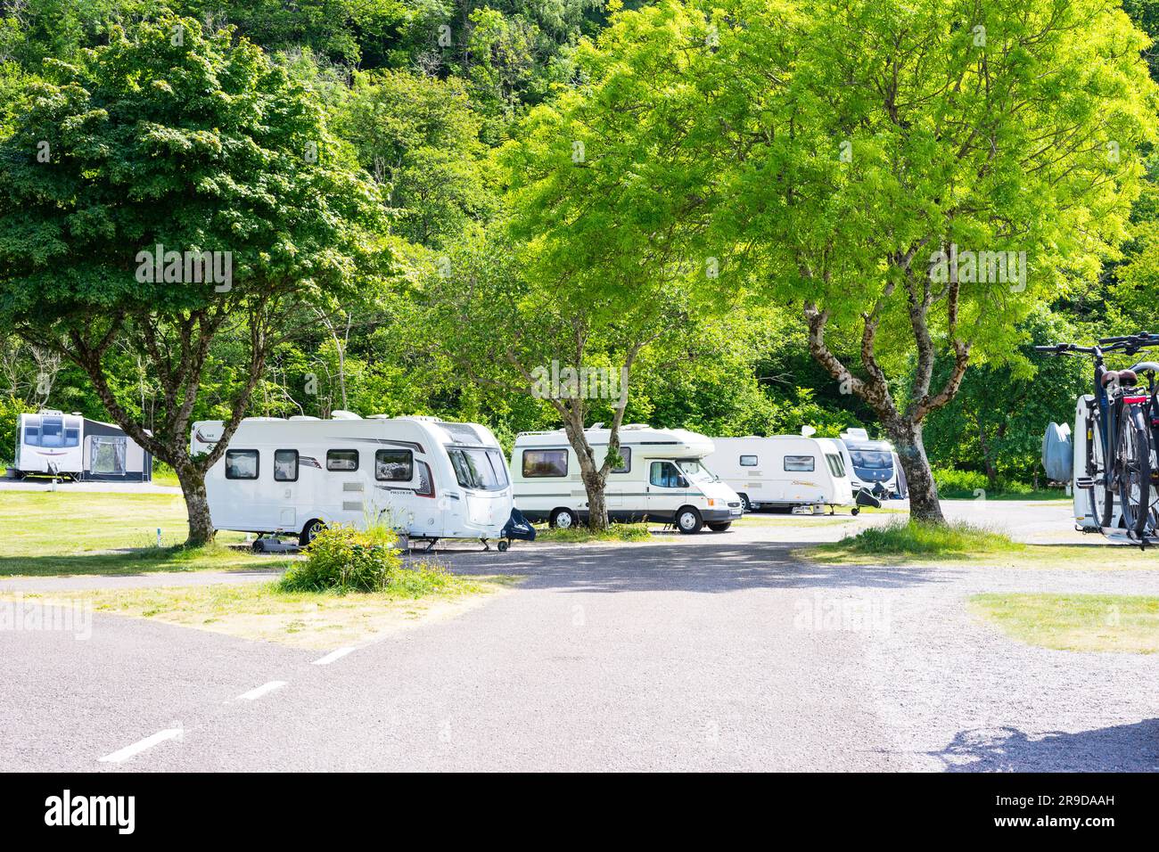 Bunree Campsite at Onich, Fort William,Scotland, UK Stock Photo - Alamy