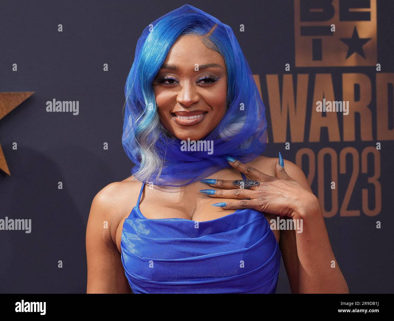 Sonyae Blu arrives at the 2023 BET Awards held at the Microsoft Theater ...