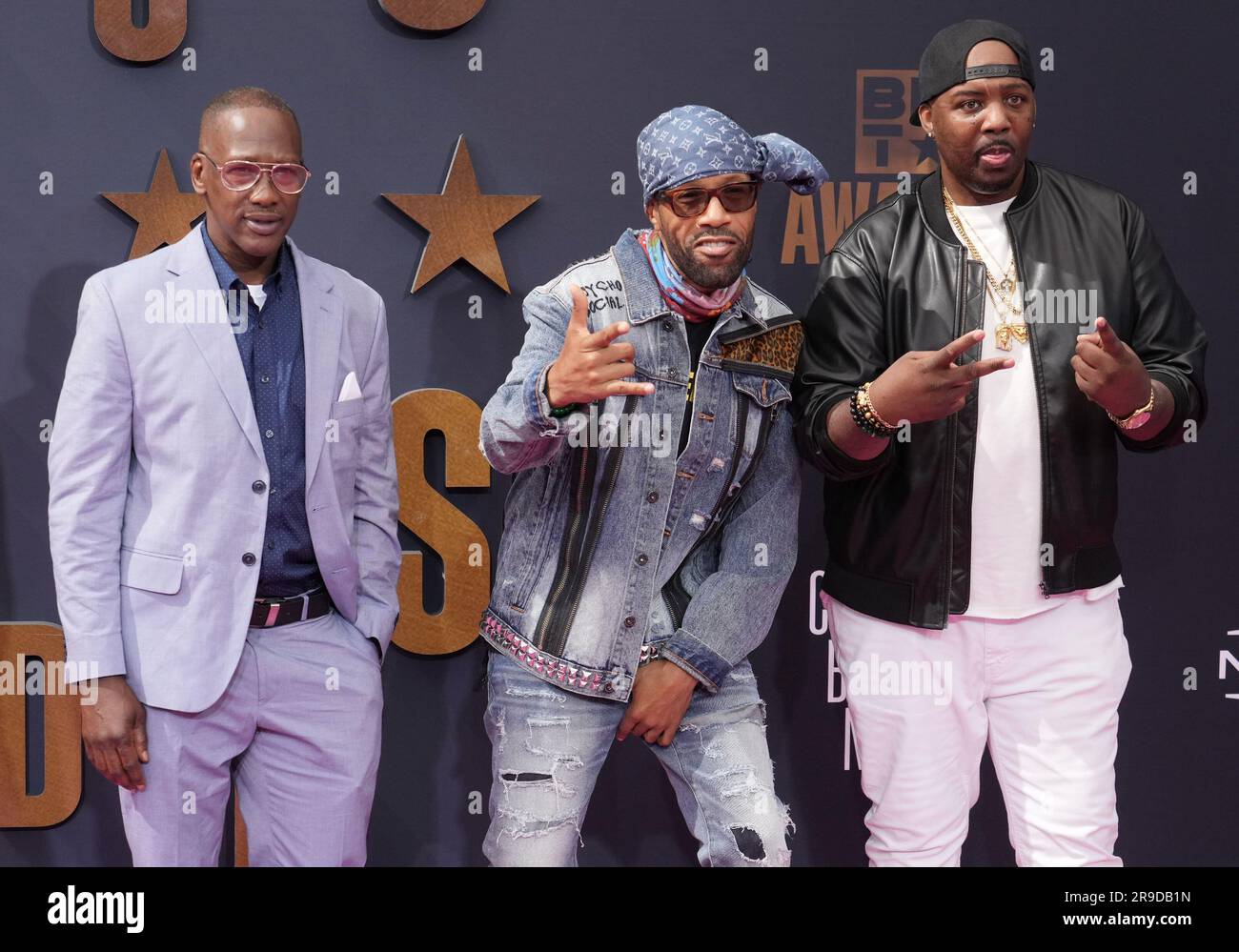 (L-R) Erick Sermon, Redman and Keith Murray at the 2023 BET Awards held ...