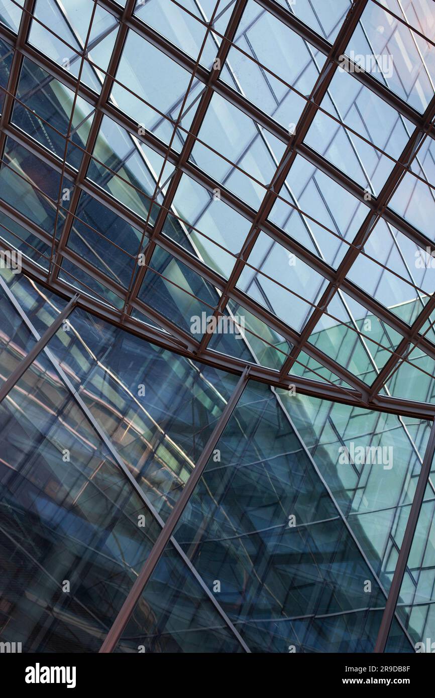 Glass roof in a German building Stock Photo - Alamy