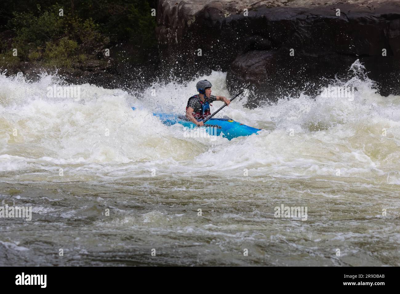 Raging river and man hi-res stock photography and images - Alamy