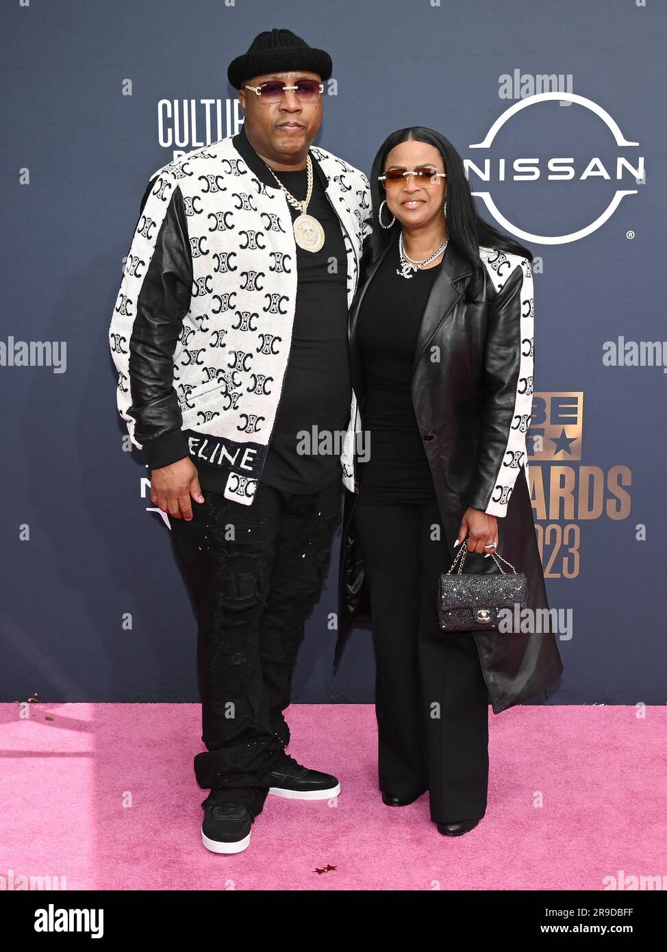 Los Angeles, California - E-40 and Tracey Stevens. BET Awards 2023 at Microsoft Theater. Photo ...