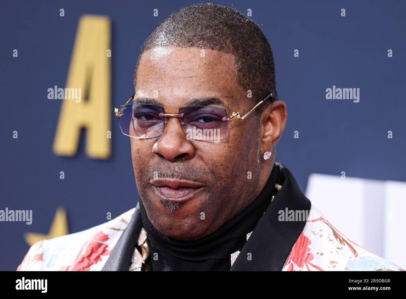 LOS ANGELES, CALIFORNIA, USA - JUNE 25: Busta Rhymes arrives at the BET ...