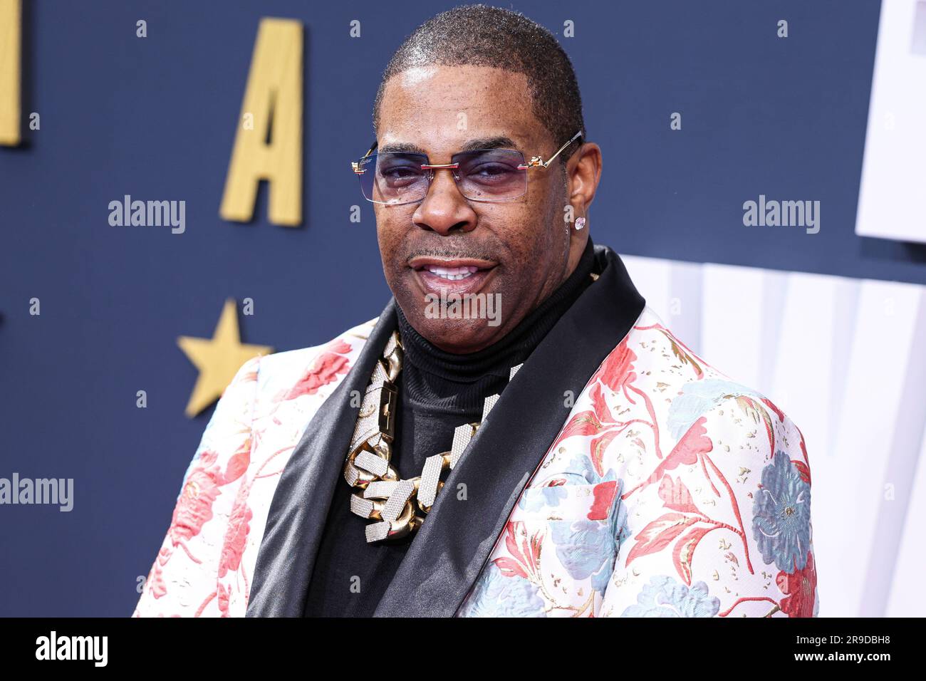 LOS ANGELES, CALIFORNIA, USA - JUNE 25: Busta Rhymes arrives at the BET ...