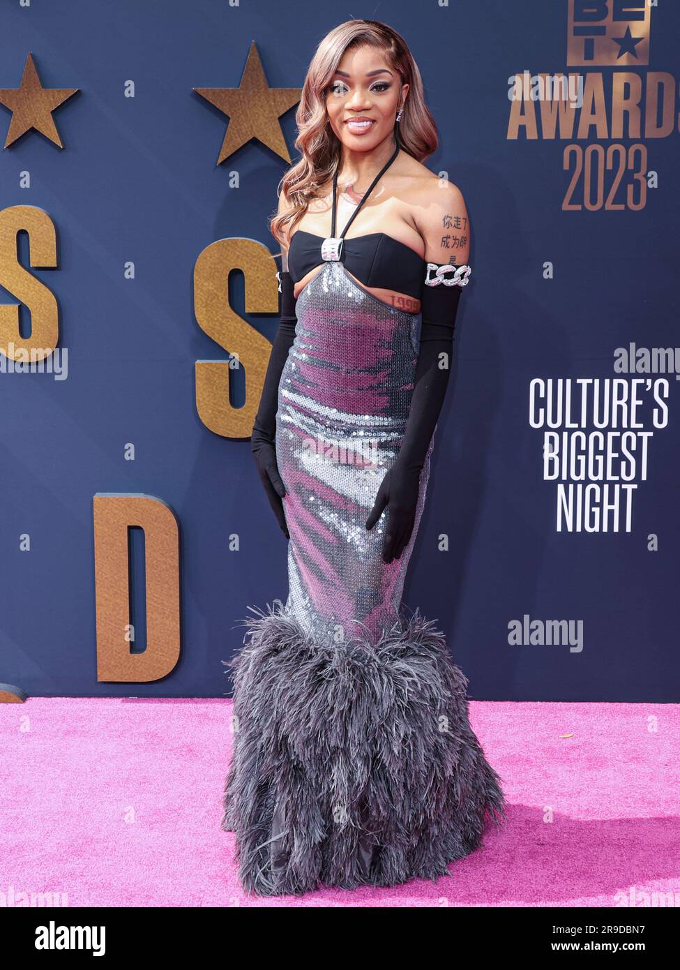 LOS ANGELES, CALIFORNIA, USA - JUNE 25: American rapper GloRilla ...