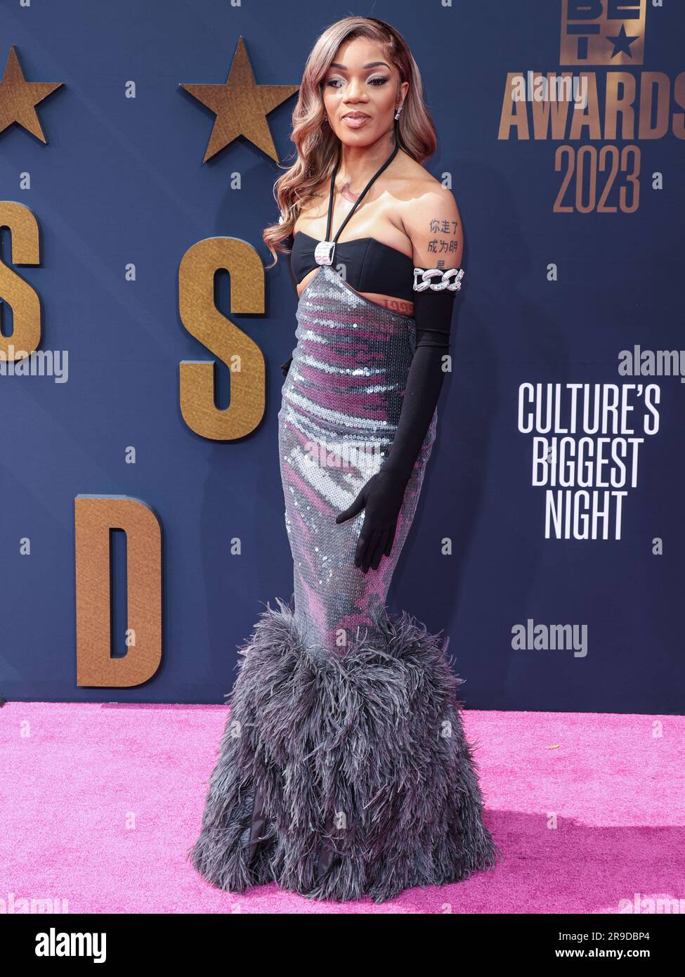 LOS ANGELES, CALIFORNIA, USA - JUNE 25: American rapper GloRilla ...