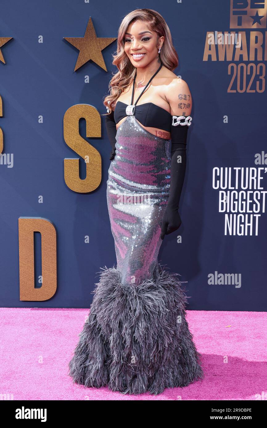 LOS ANGELES, CALIFORNIA, USA - JUNE 25: American rapper GloRilla ...