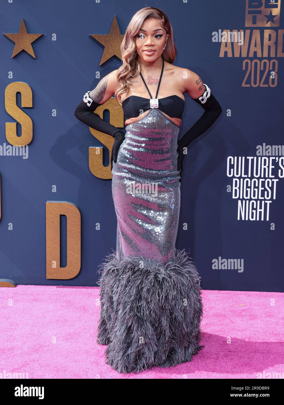 LOS ANGELES, CALIFORNIA, USA - JUNE 25: American rapper GloRilla ...