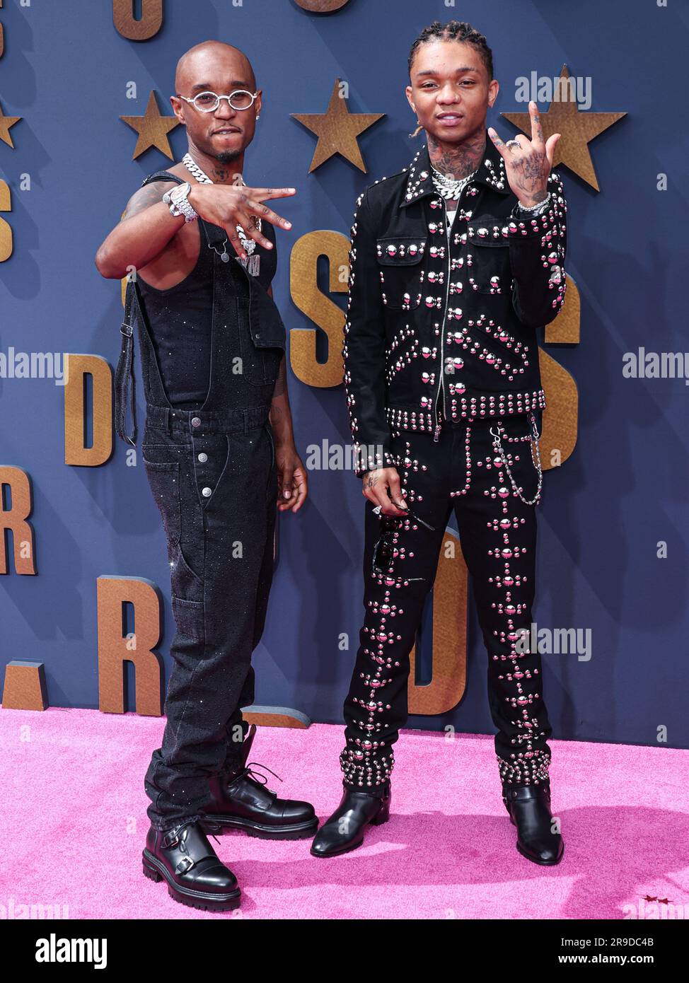 LOS ANGELES, CALIFORNIA, USA - JUNE 25: Slim Jxmmi and Swae Lee of Rae ...