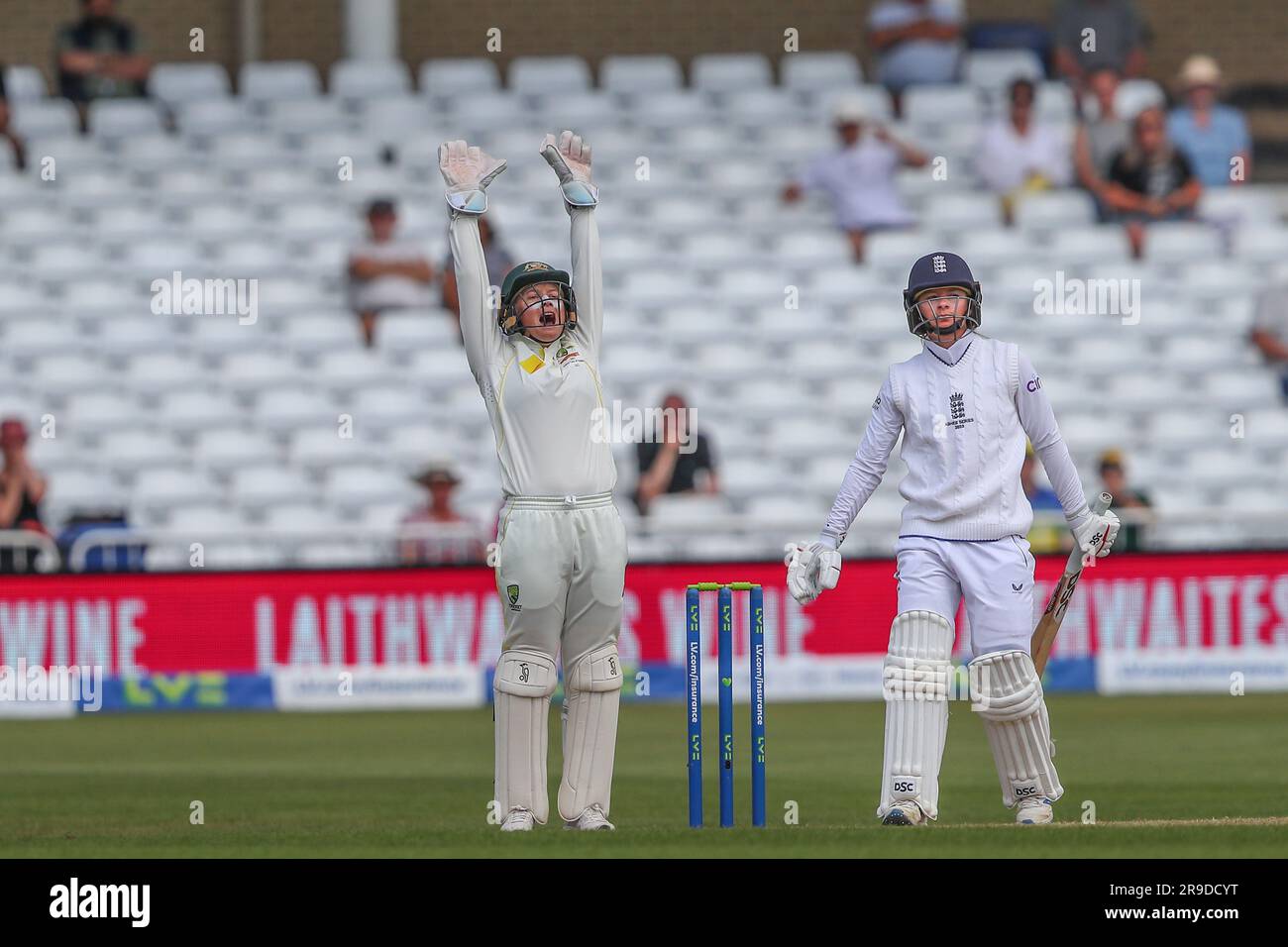 Alyssa Healy of Australia appeals during the Metro Bank Women's Ashes ...