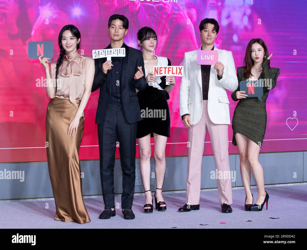 Seoul, South Korea. 26th June, 2023. (L to R) South Korean actors Lee ...
