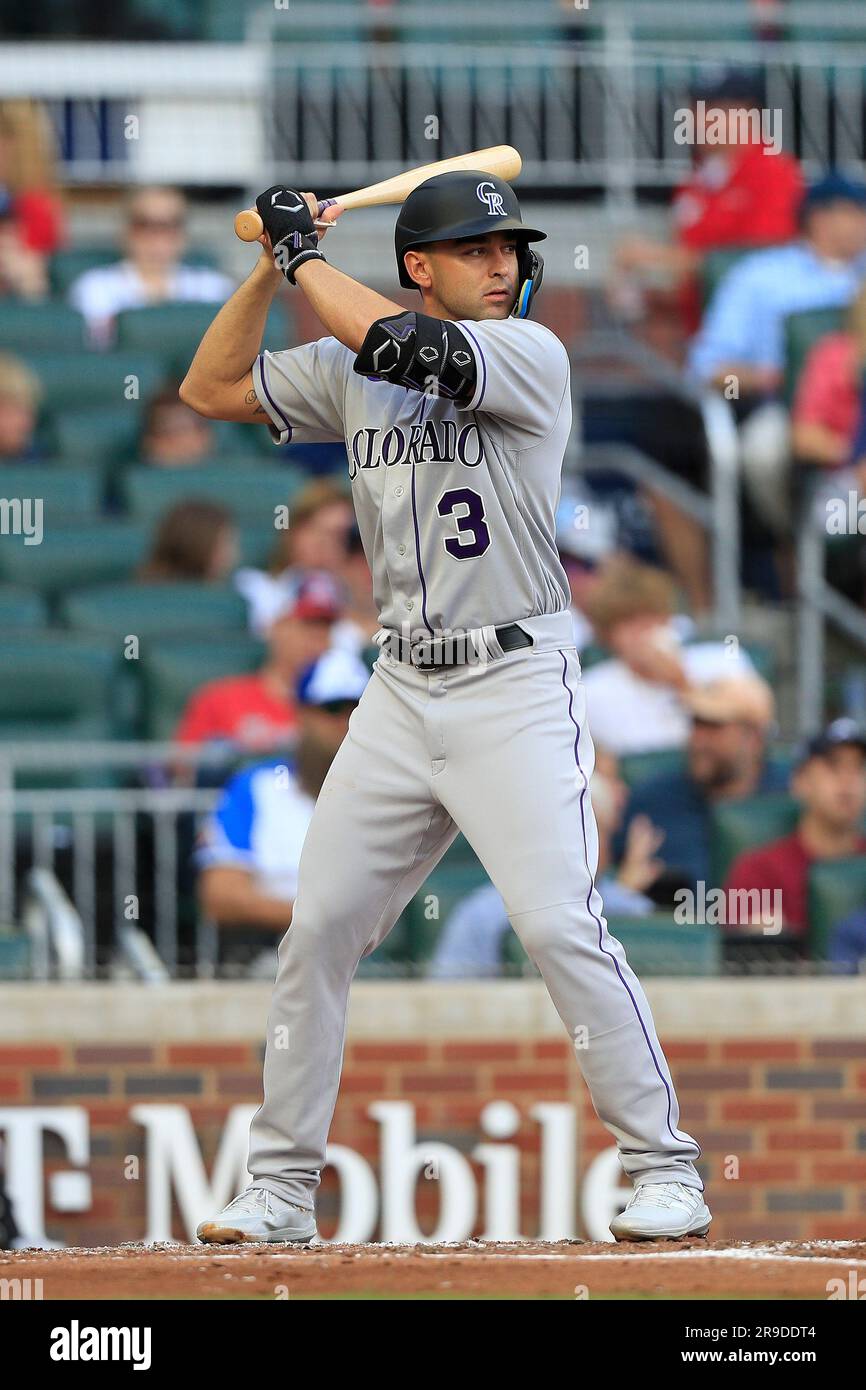 ATLANTA, GA - JUNE 15: Colorado Rockies second baseman Coco Montes (3 ...