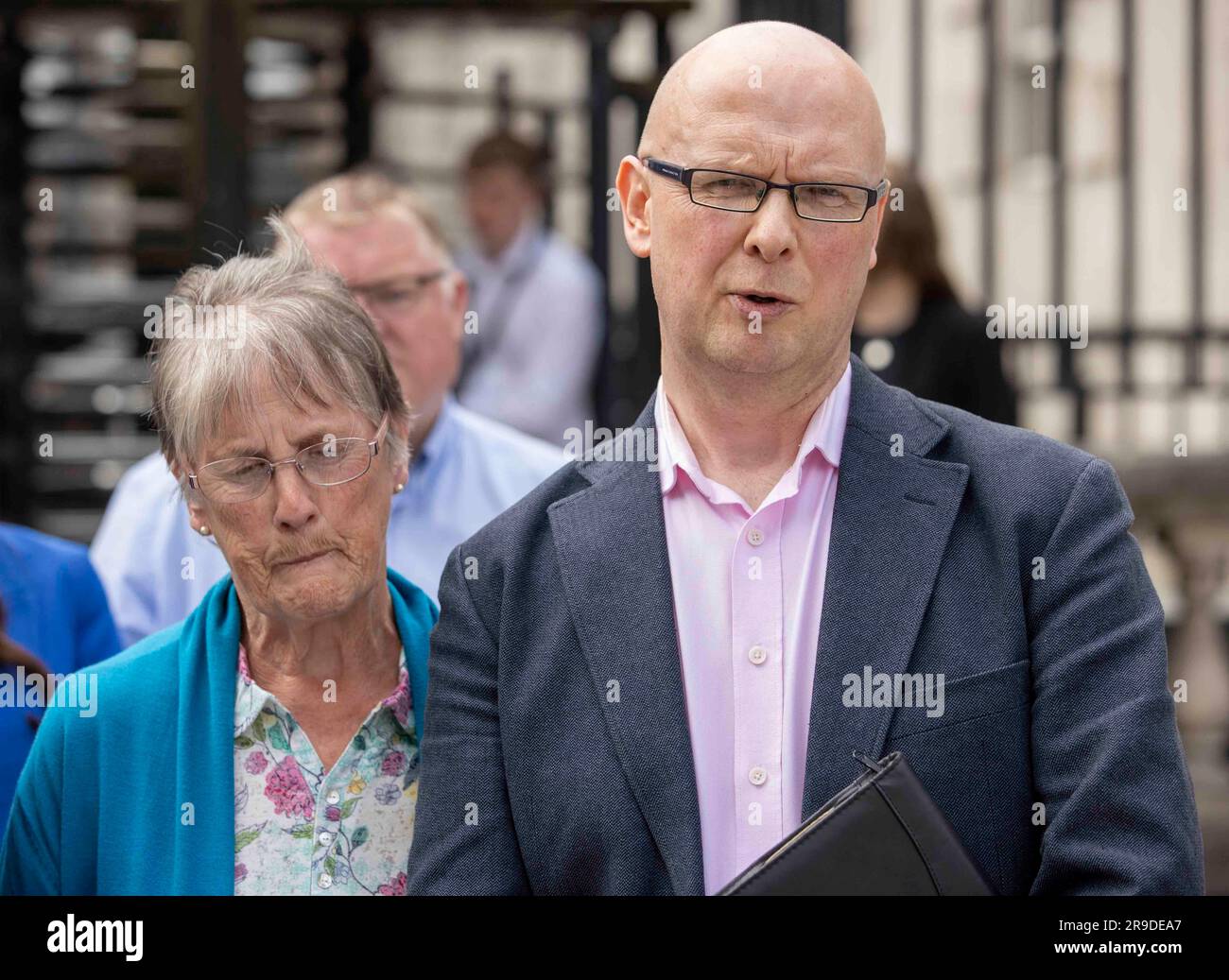 Patsy Kelly's widow Teresa with her son Patsy Kelly Jr at the High ...