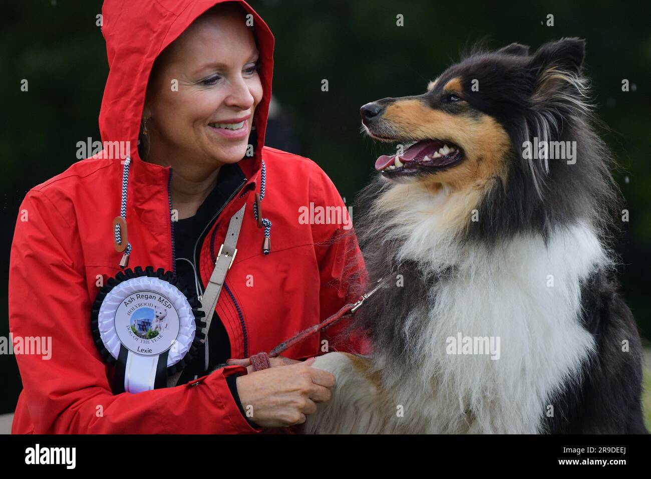 Edinburgh Scotland, UK. 26 June 2023. Ash Regan and Lexie a three year ...