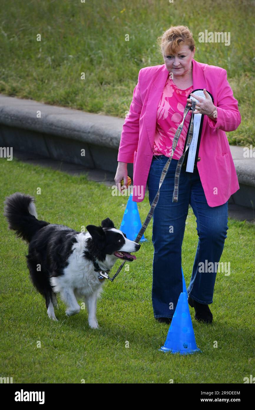 Edinburgh Scotland, UK. 26 June 2023. Emma Harper and Maya an eleven ...