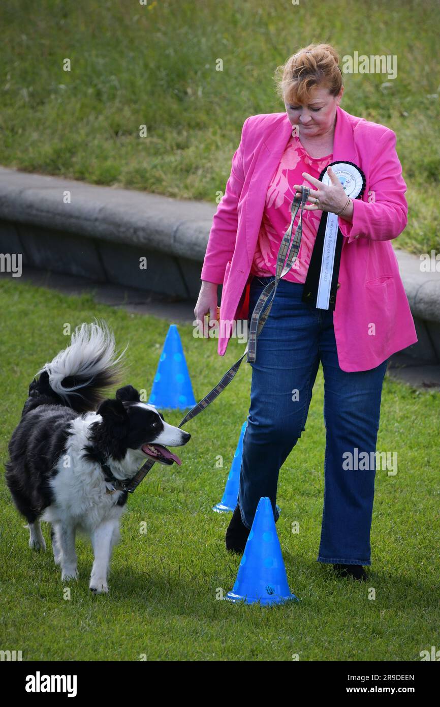Edinburgh Scotland, UK. 26 June 2023. Emma Harper and Maya an eleven ...
