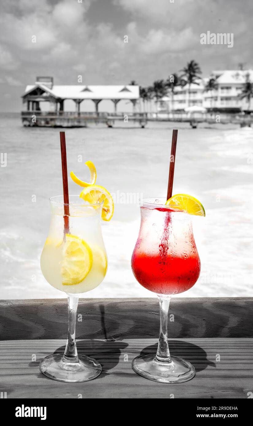 Tropical Cocktails Key West, Florida, USA Stock Photo - Alamy