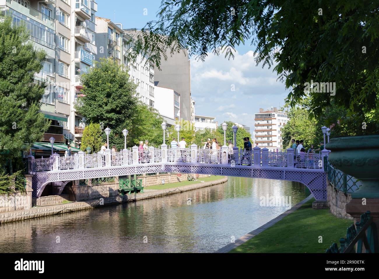 Eskisehir, Turkey- 06-23-2023: People taking a city tour with Gondola ...