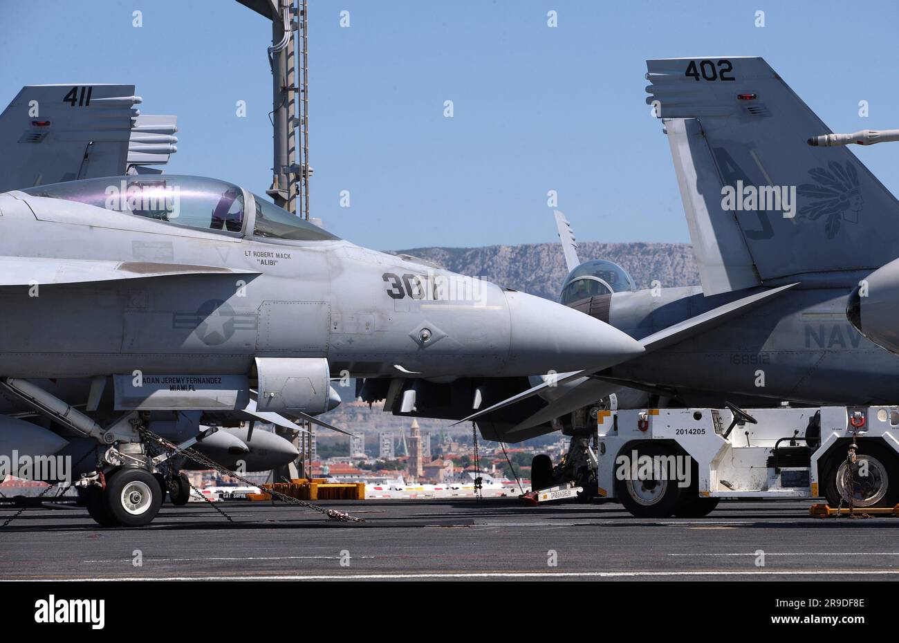 Split, Croatia. June 26, 2023. The pride of the American Navy, the most ...