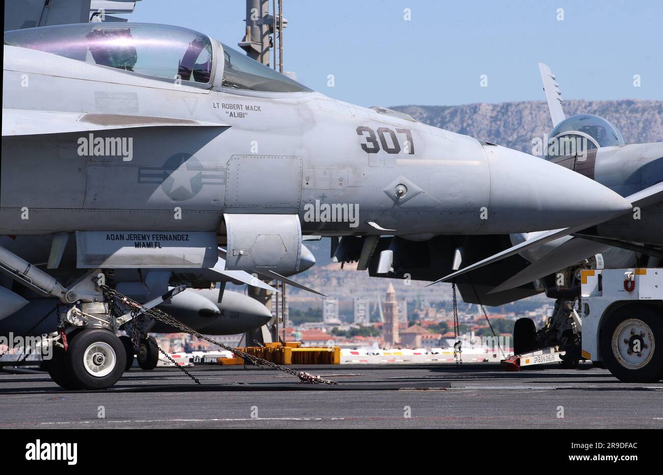 Split, Croatia. June 26, 2023. The pride of the American Navy, the most ...