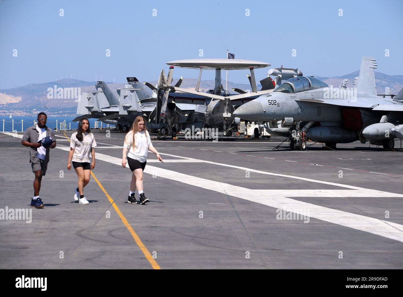 Split, Croatia. June 26, 2023. The pride of the American Navy, the most ...