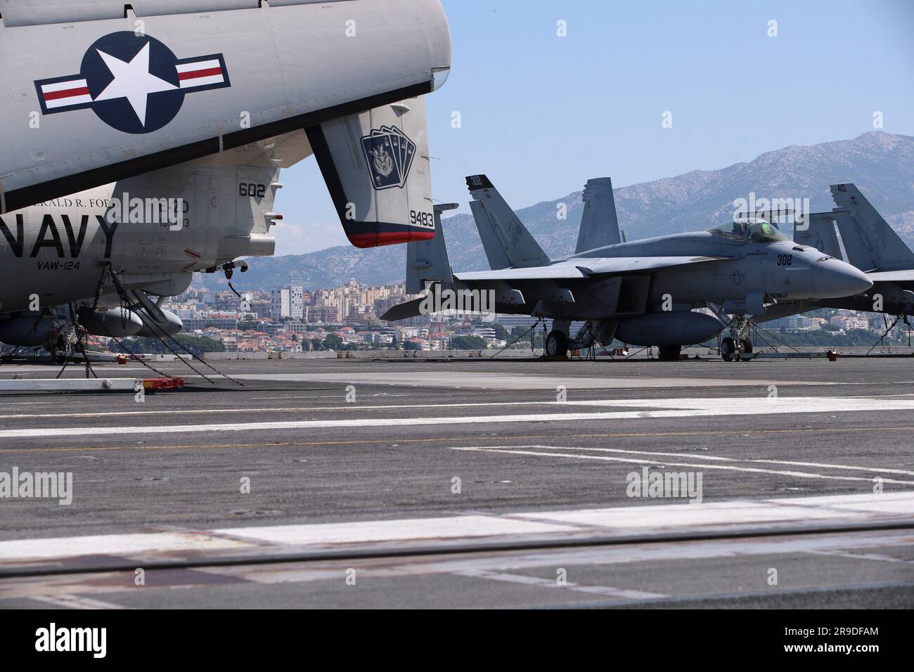 Split, Croatia. June 26, 2023. The pride of the American Navy, the most ...