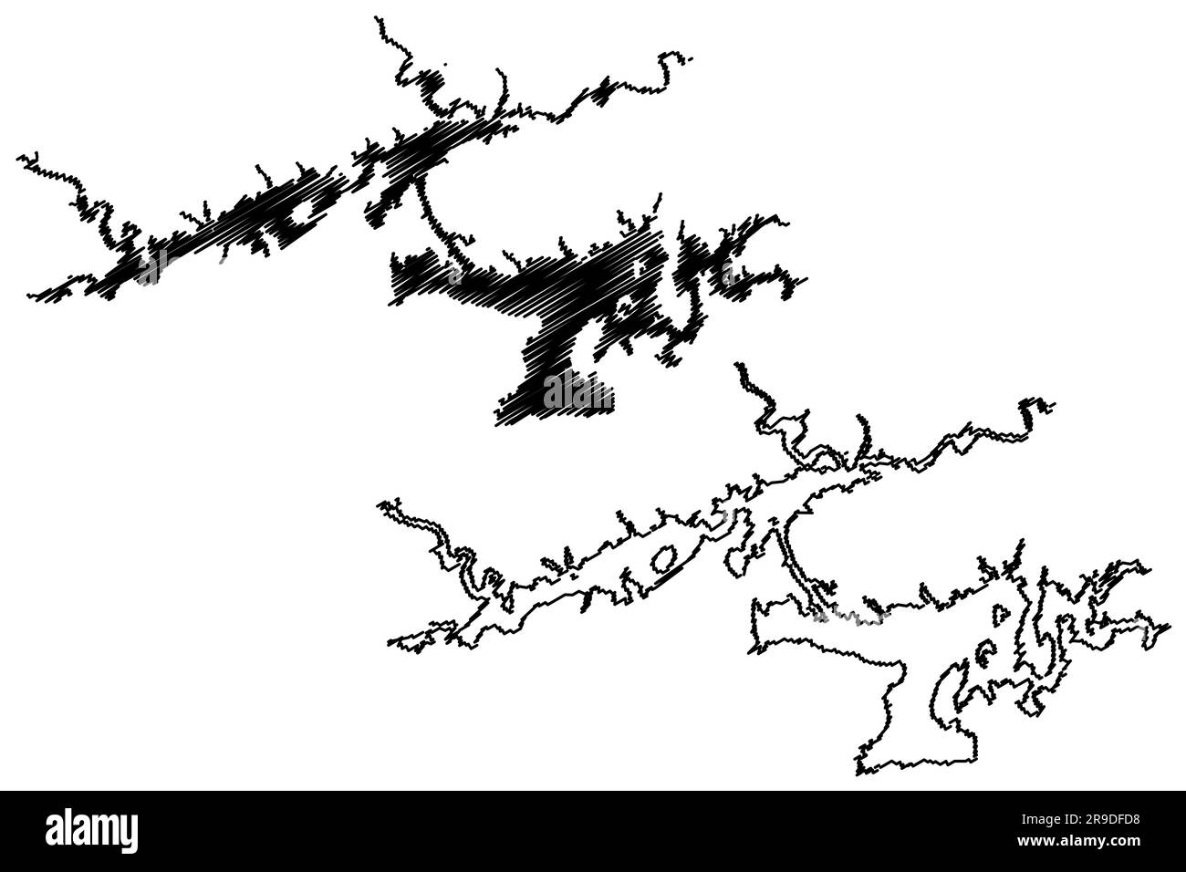 Lake Greers Ferry Reservoir (United States of America, North America ...