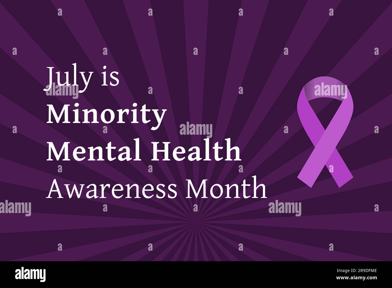 Social media announcement sign for Minority Mental Health Awareness ...