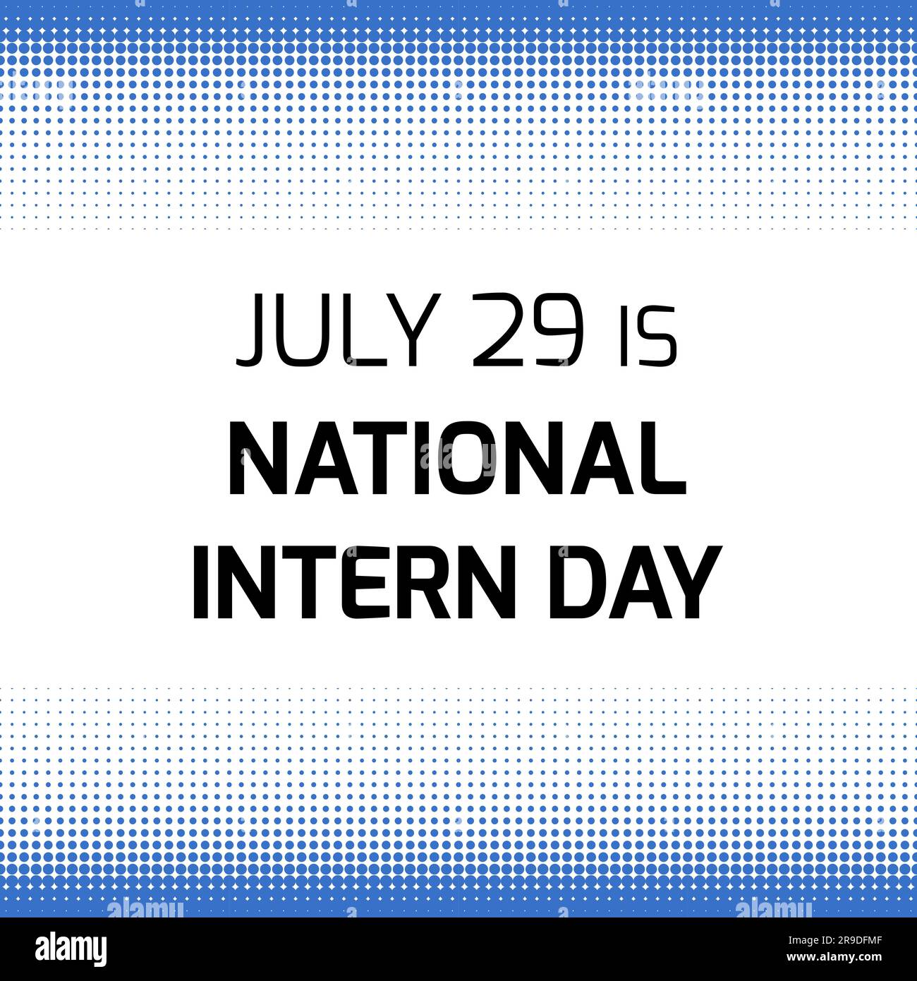 Social media announcement poster sign for National Intern Day on July ...
