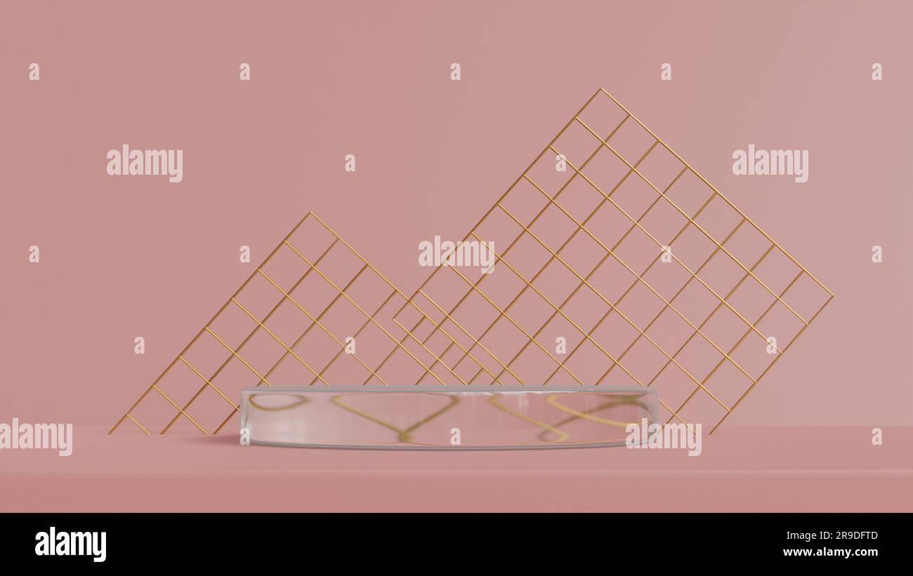 3d product display podium scene with the geometric platform. 3d ...