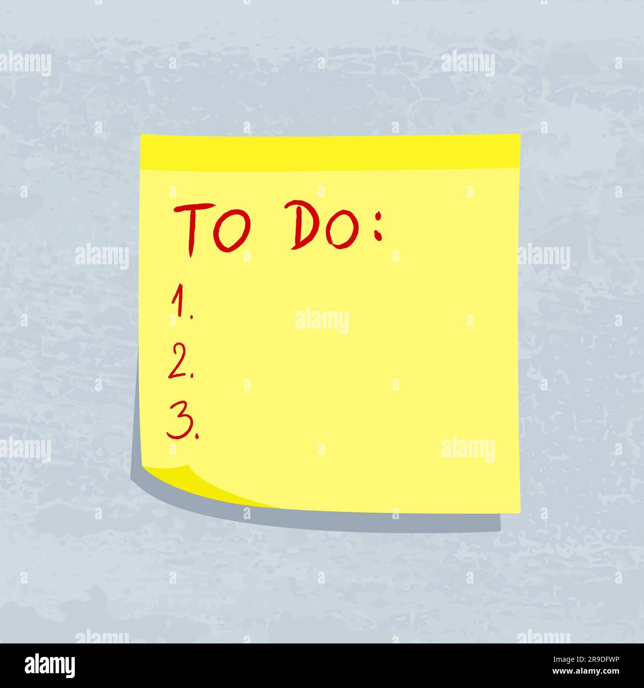 To do list. Office concept. Yellow sticky note message. Paper sign ...