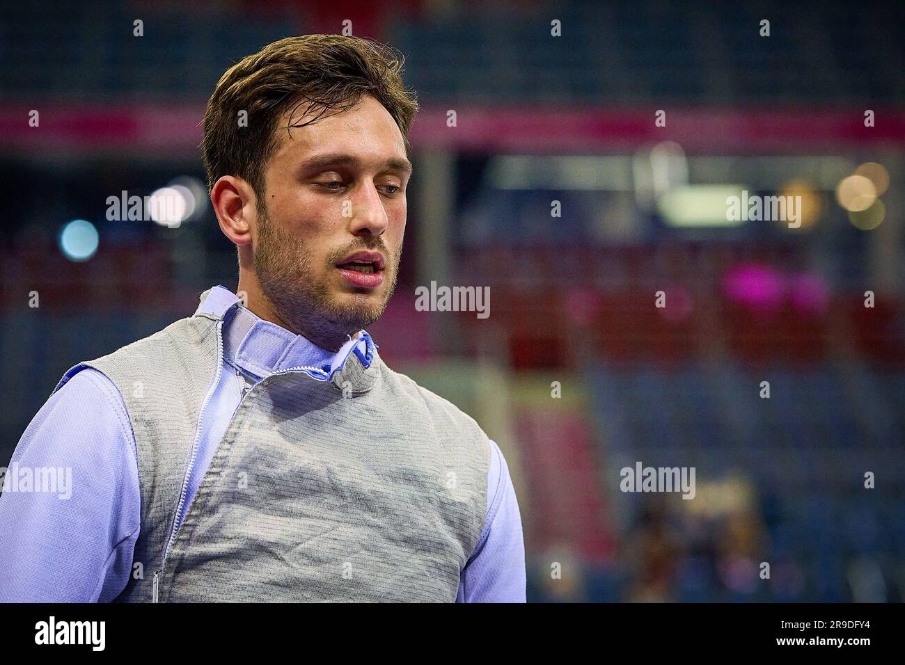 Elisha Yuno of the Netherlands competing on Fencing - Men's Foil ...