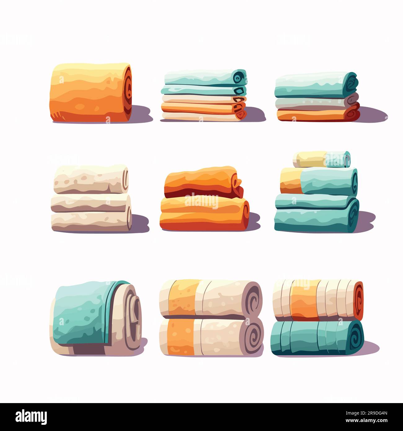 Hanging white laundry Stock Vector Images - Alamy