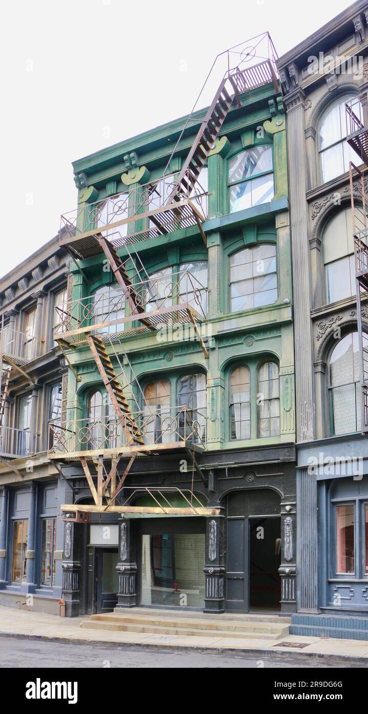 Soho Set film set turn of the century architecture with cast iron fire ...