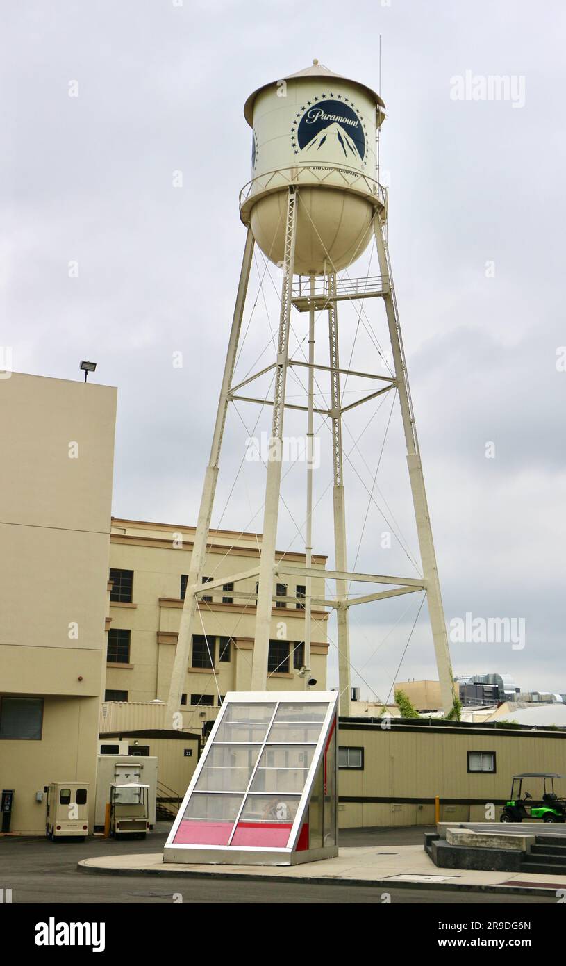 Water tower at the Paramount Studios Hollywood Los Angeles California ...