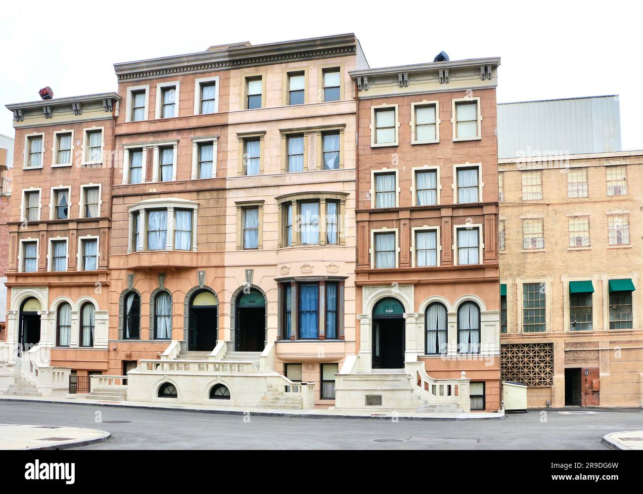 Brownstone Set with eastern USA Brownstone urban architecture Paramount ...