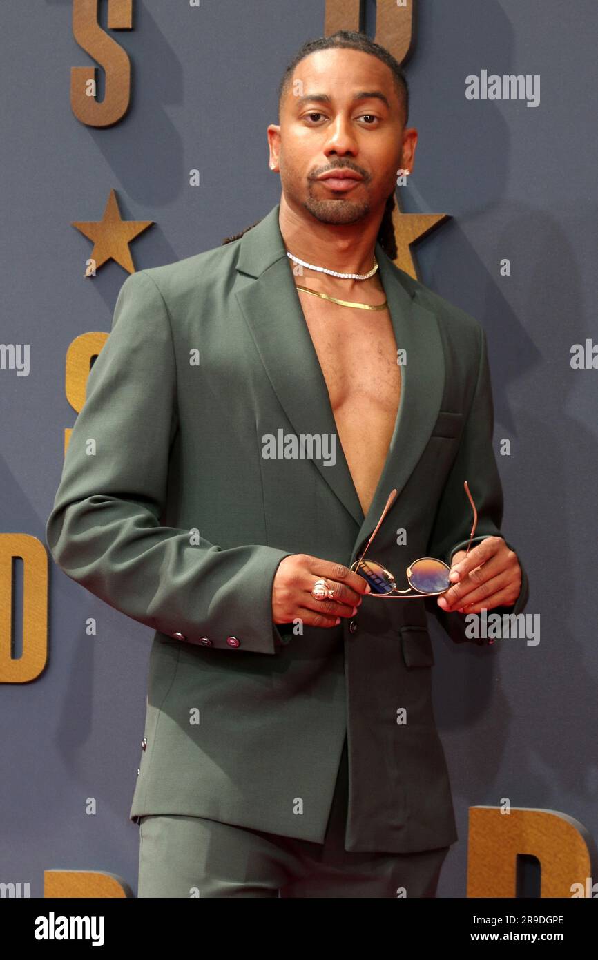 LOS ANGELES - JUN 25: Brandon T Jackson at the 2023 BET Awards Arrivals at the Microsoft Theater ...