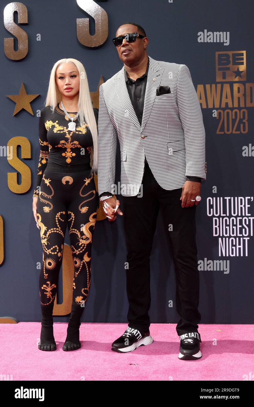 LOS ANGELES - JUN 25: Cymphonique Miller, Master P at the 2023 BET ...