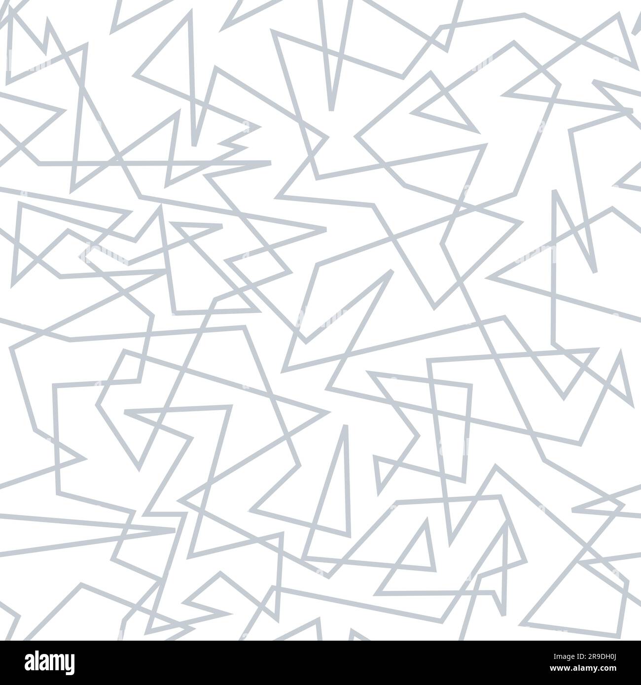 Grey white geometric pattern. Seamless angular sharp line vector texture. Random diagonal lines ...