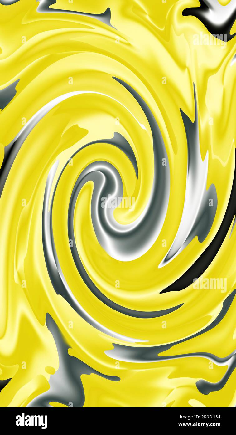 Illustration of illuminating yellow with metallic gray artistic ...