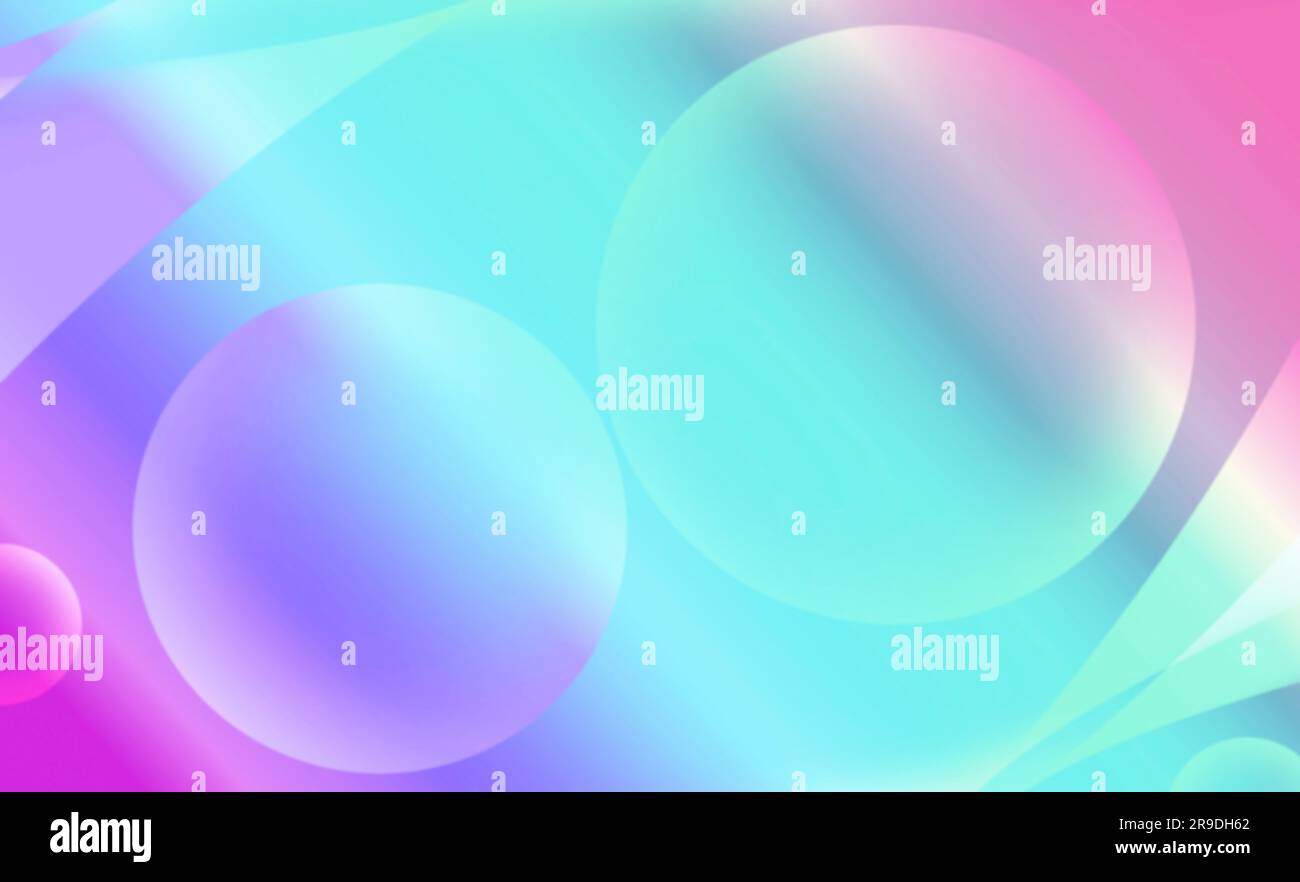 Abstract Illustration of Gradient Light Blue and Pink 3D Various Sized ...