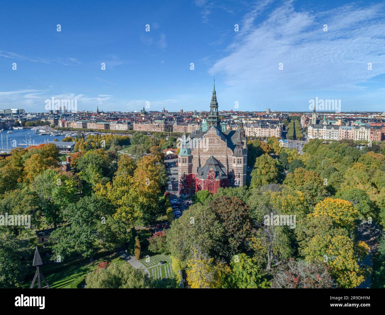 architecture of the Nordic Museum or Nordiska museet, located on ...